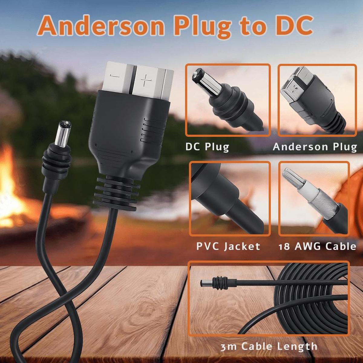 Starlink Mini - Anderson Plug to male DC